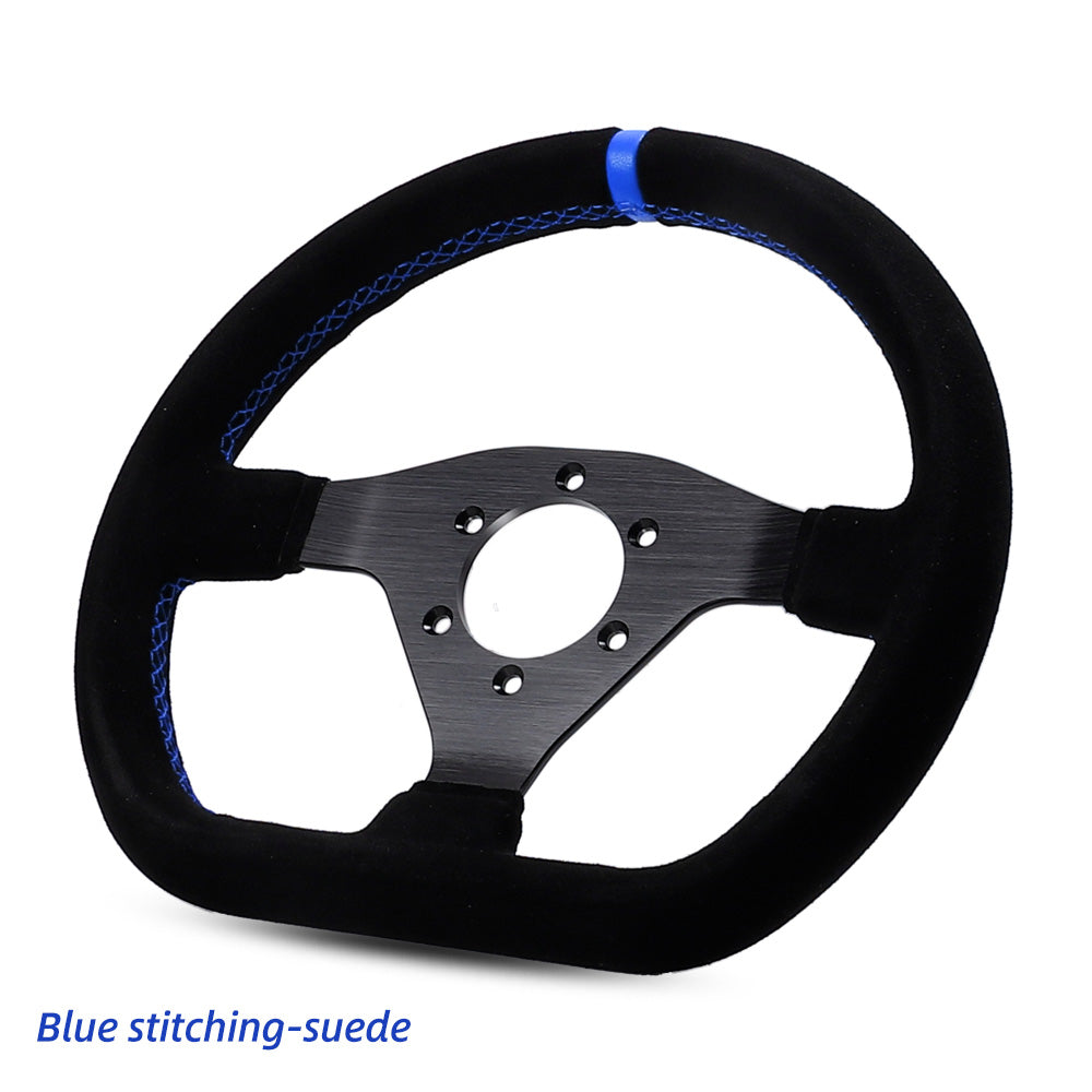 300mm Sim Racing Steering Wheel Flat Suede PCD=6x70MM – RUNSCO