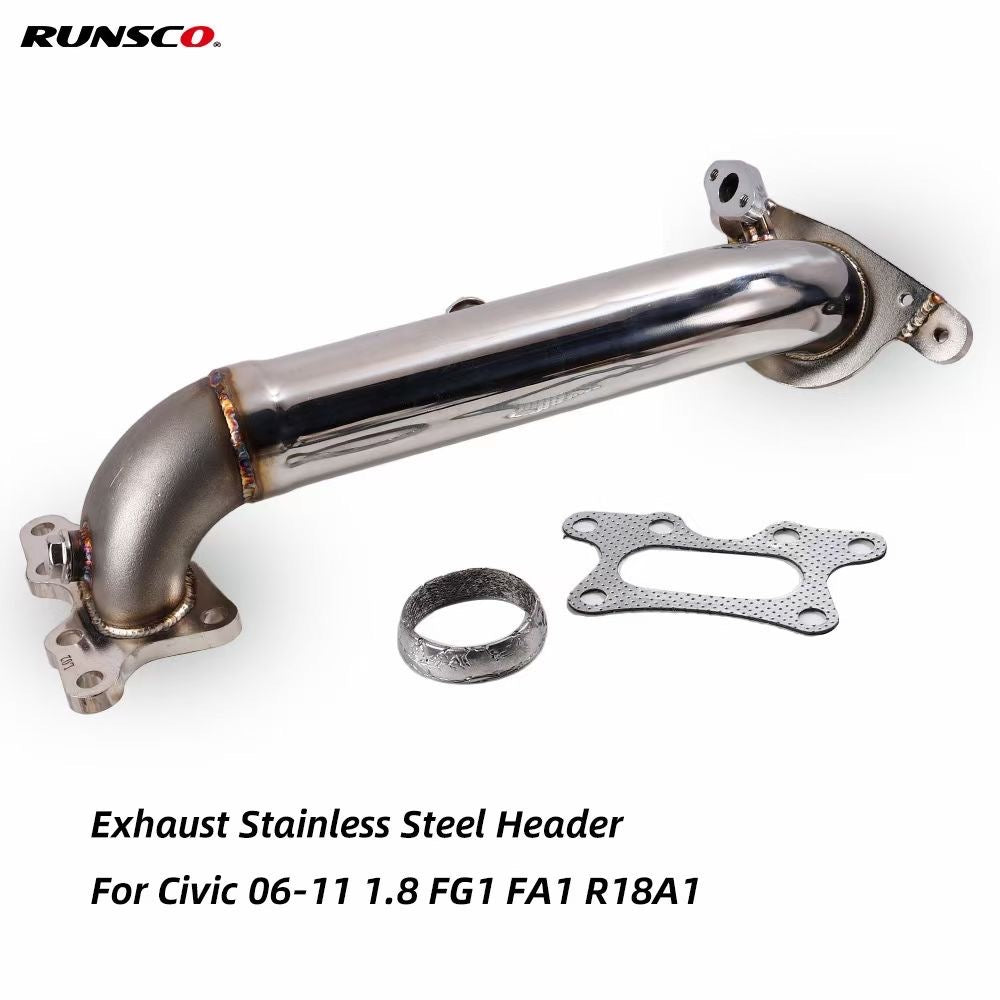 Exhaust header for Honda civic 2016-2011 FG1/FA1 1.8 R18a1 Stainless S ...