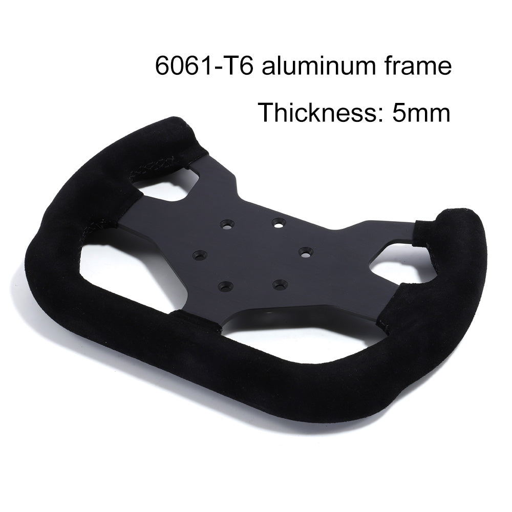 300mm GT Steering Wheel Flat Suede Car Drift Sim Game Steering Wheel C ...